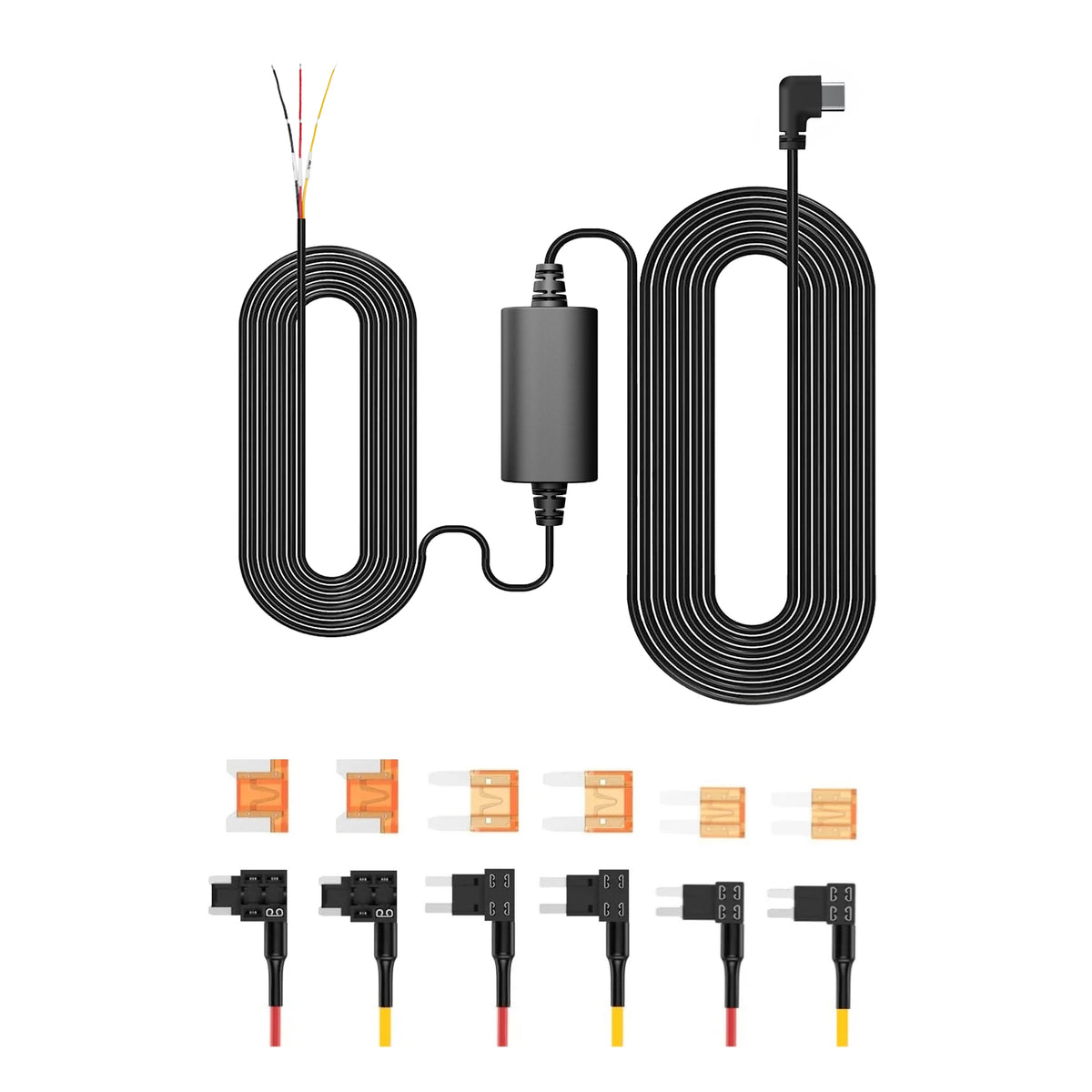 BOTSLAB Type C Hardwire Cable Kit for 24 Hour Parking Monitoring (G500H ...